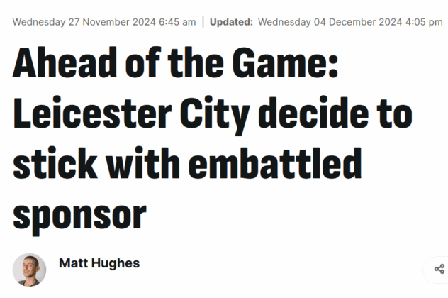 EXCLUSIVE: UK Gambling Commission Sounds Alarm on Leicester’s BC.GAME ...